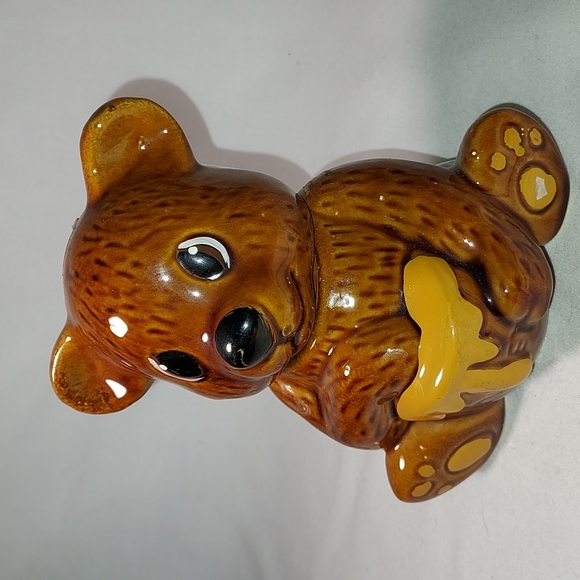 Vintage Bear Honey Pot | Kitchen | Vintage Brown Bear Honey Pot Ceramic ...